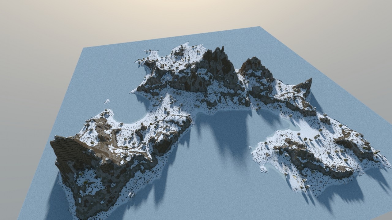 Isle of ice: Custom terrain by Fart_plays Minecraft Map