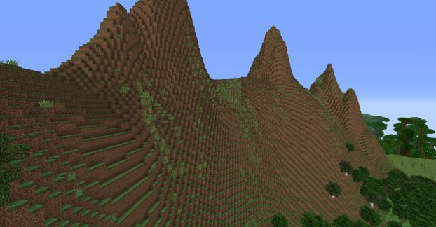 Custom Terrain (Huge Mountain, Jungle, Rivers and lakes Minecraft Map