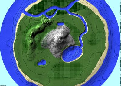 Custom Terrain (Huge Mountain, Jungle, Rivers and lakes Minecraft Map