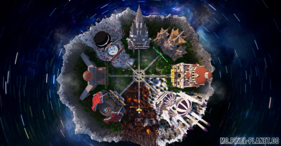 Pixel Planet Hub (Now Open) Minecraft Map
