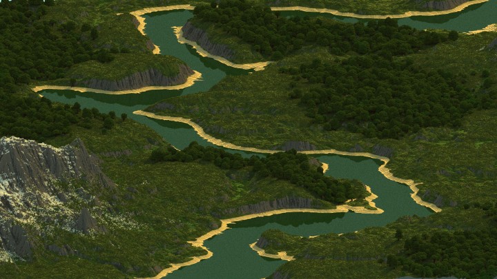 Plumoun - Peaceful Wilderness - Custom Terrain - 4K x 4K Minecraft Map