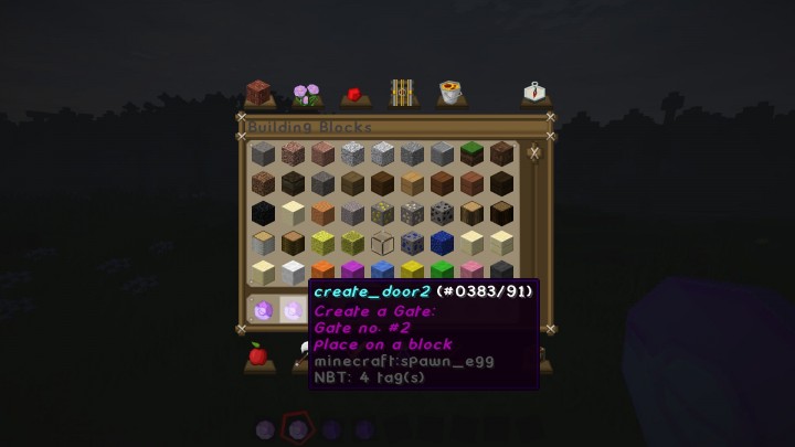 Warp doors - Minecraft vanilla 1.8 - only one command Minecraft Map