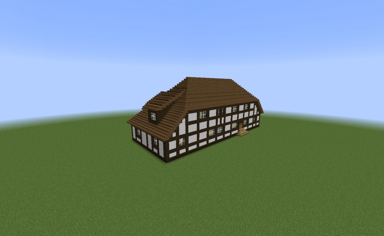 The Zembauer - German Fachwerkhaus (Tudor/Medieval House) Minecraft Map