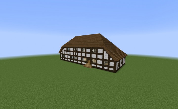 The Zembauer - German Fachwerkhaus (Tudor/Medieval House) Minecraft Map