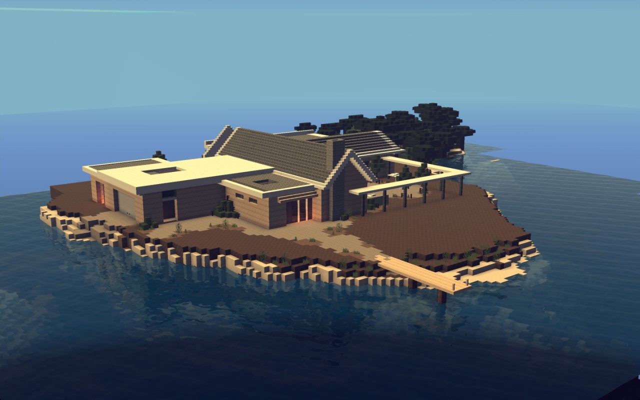 -: SummerState Modern Vacation Home :- Minecraft Map