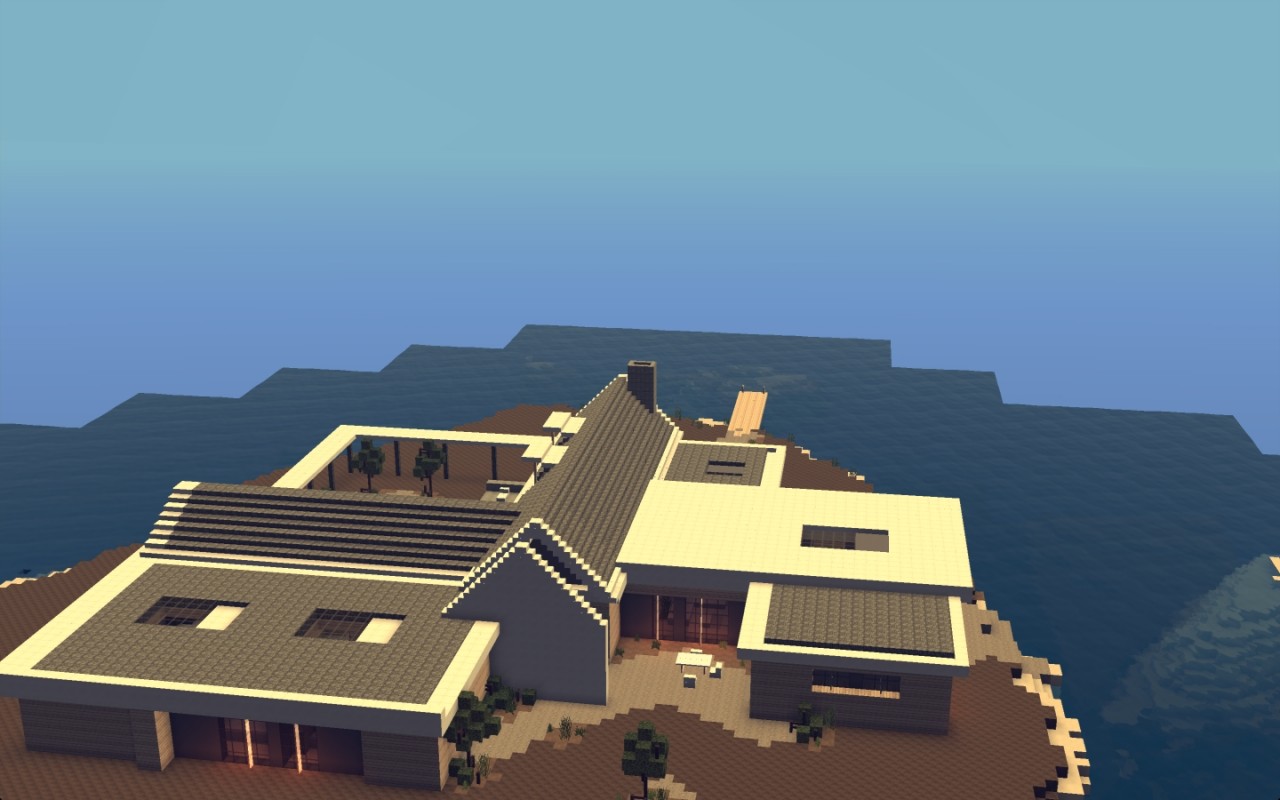 -: SummerState Modern Vacation Home :- Minecraft Map