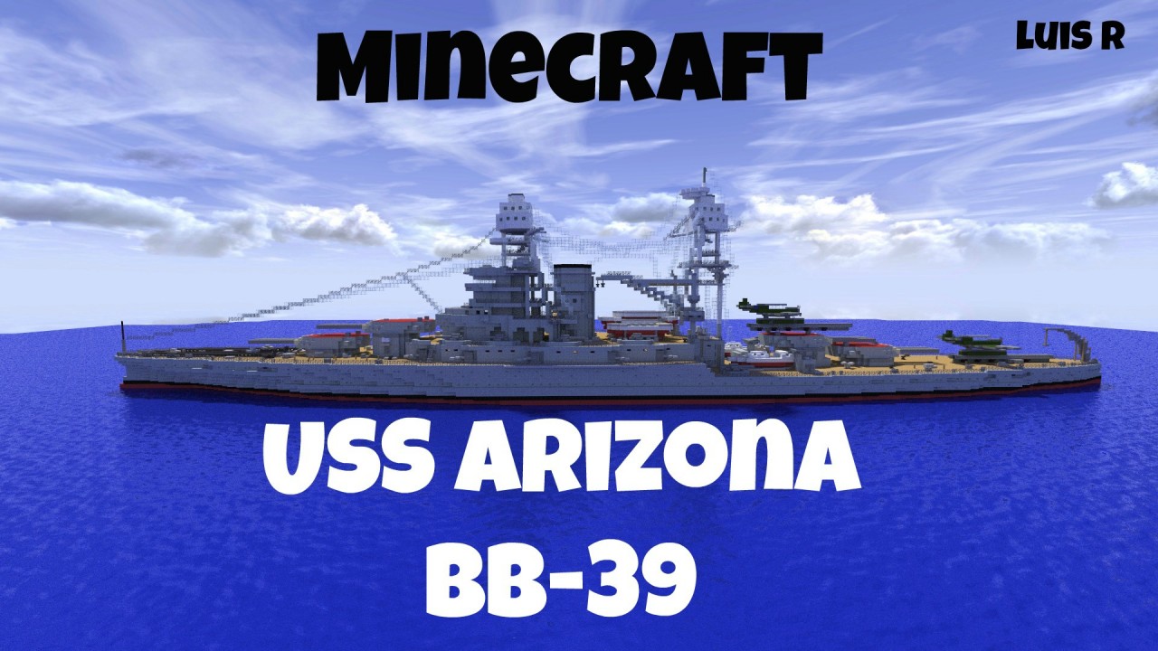 USS Arizona BB-39 Minecraft Map