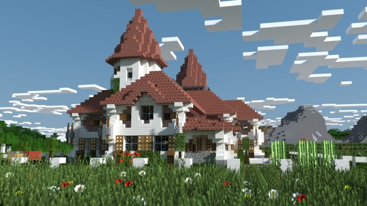 Southern Colonial villa Minecraft Map