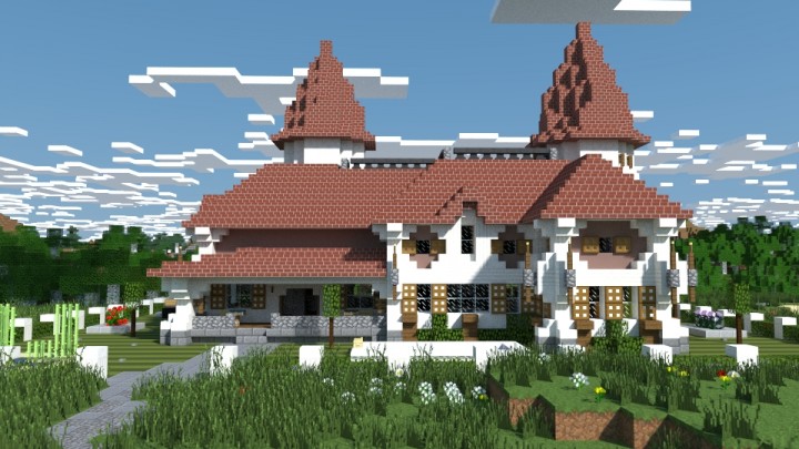 Southern Colonial villa Minecraft Map