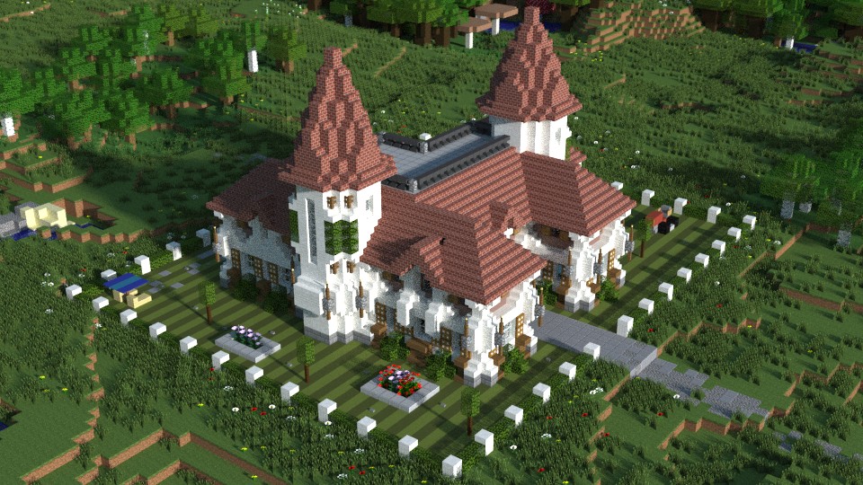 Southern Colonial villa Minecraft Map
