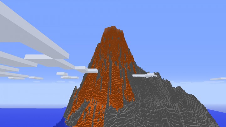 Erupting Volcano Minecraft Map
