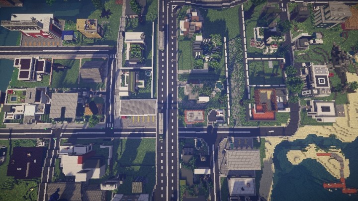 Modern City of Blockface Minecraft Map