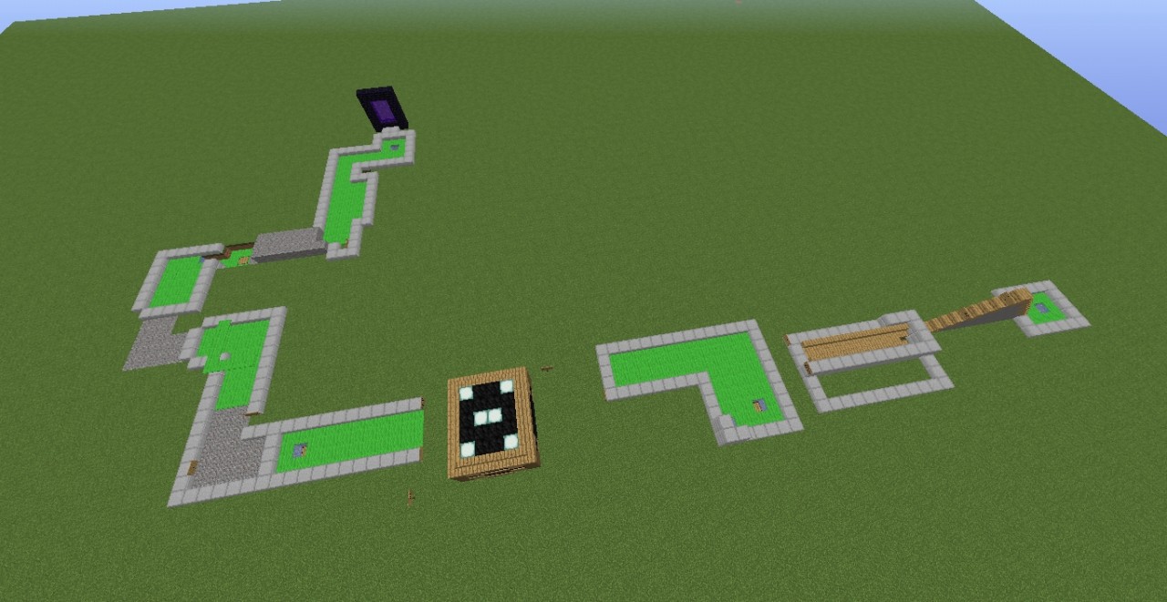 Raptor's 10 Hole Mini Golf Minecraft Map