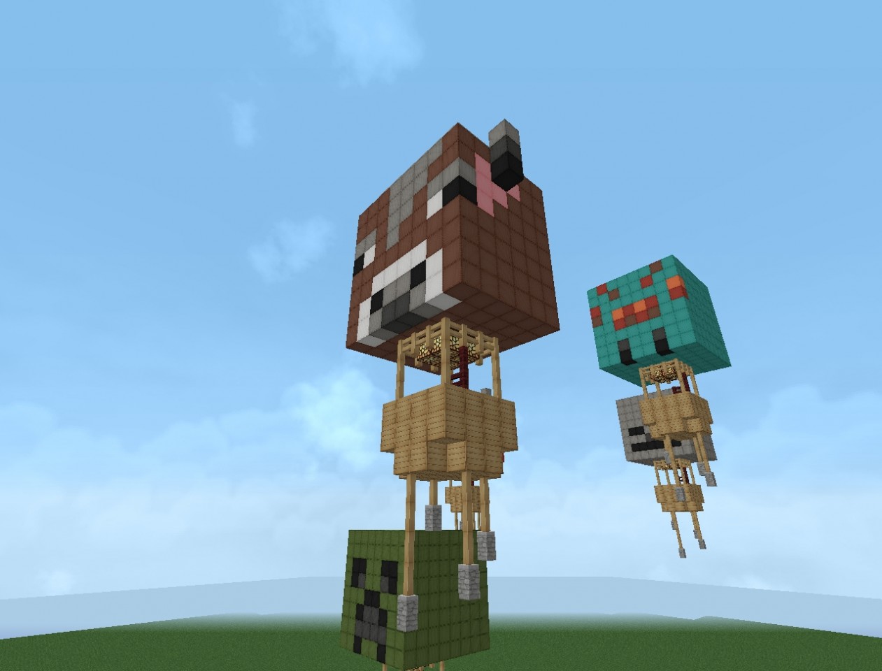 Mob Hot Air Balloons Minecraft Map