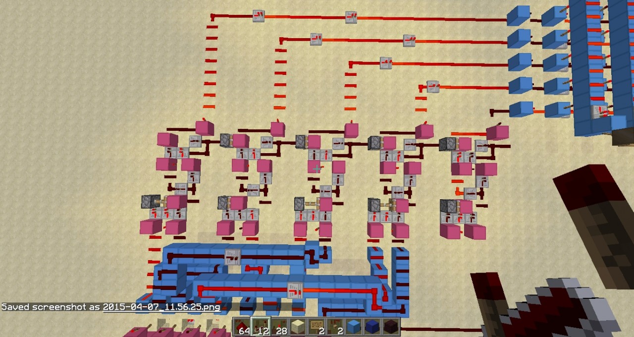 4 bit calculator Minecraft Map
