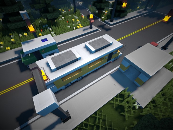 Beacon City transit bus Minecraft Map