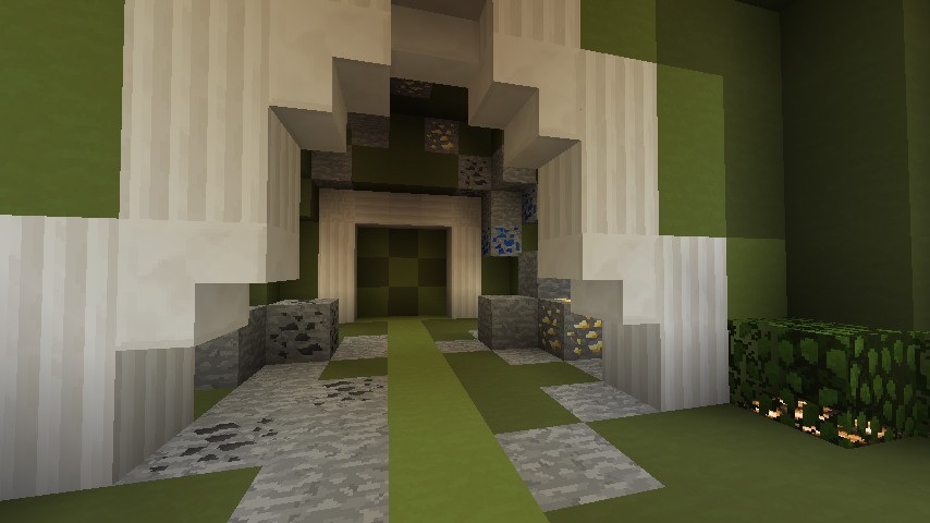 Green server lobby Minecraft Map