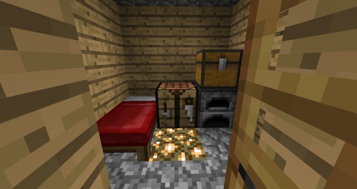 Spawnable House in one command(survival ready) Minecraft Map