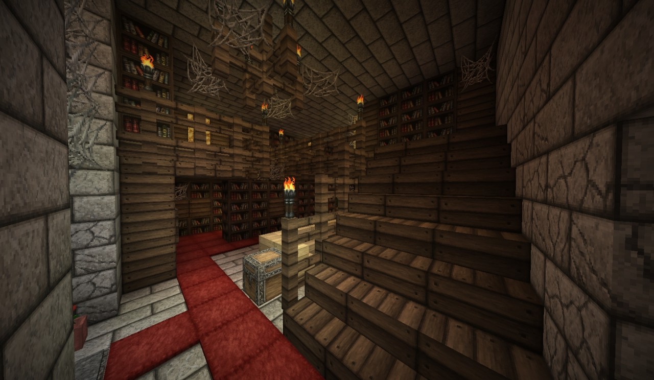 The Haunted Library - La Biblioteca Infestata Minecraft Map