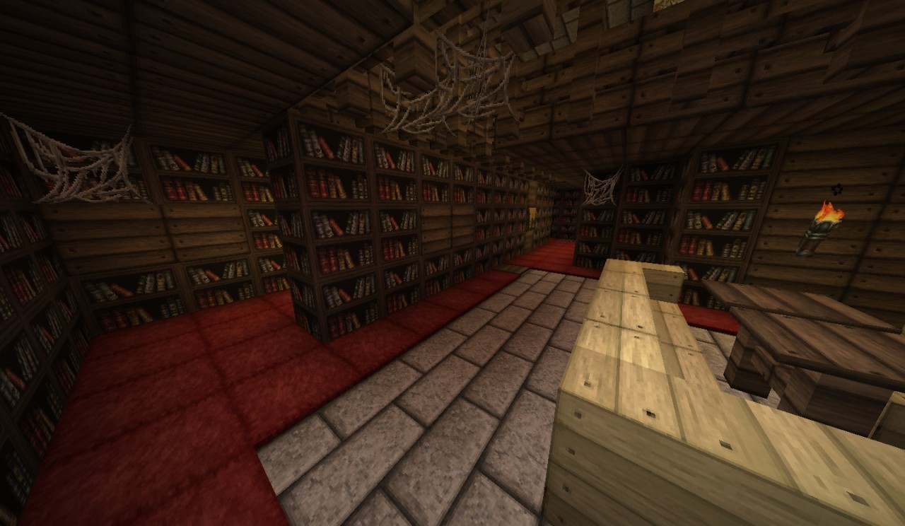 The Haunted Library - La Biblioteca Infestata Minecraft Map