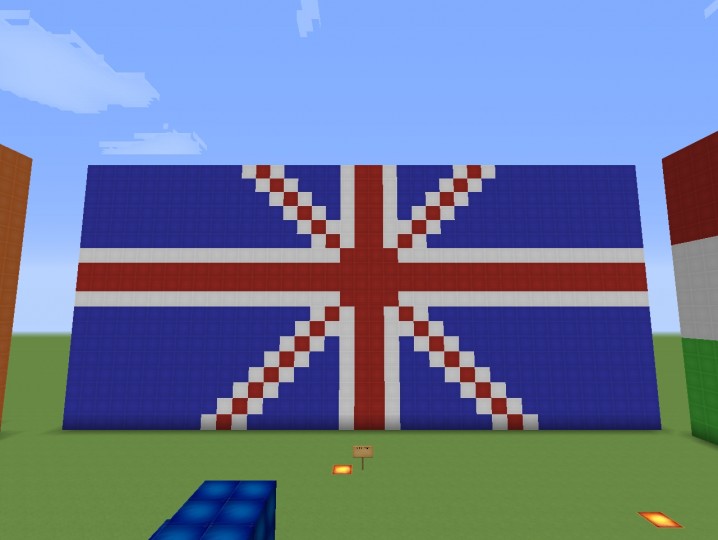 Some Flags of Europe Minecraft Map