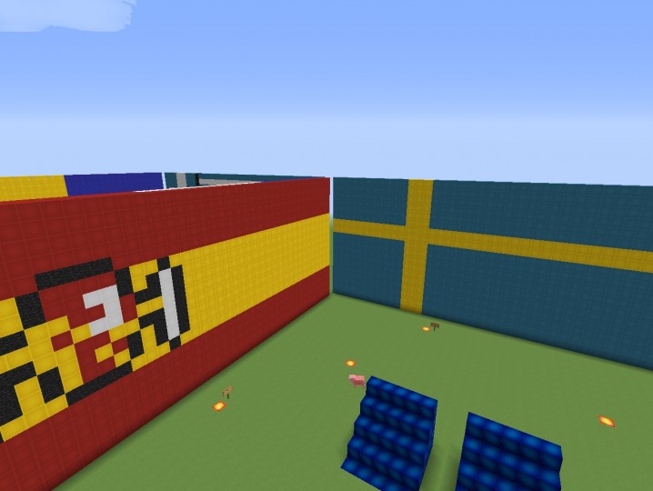 Some Flags of Europe Minecraft Map
