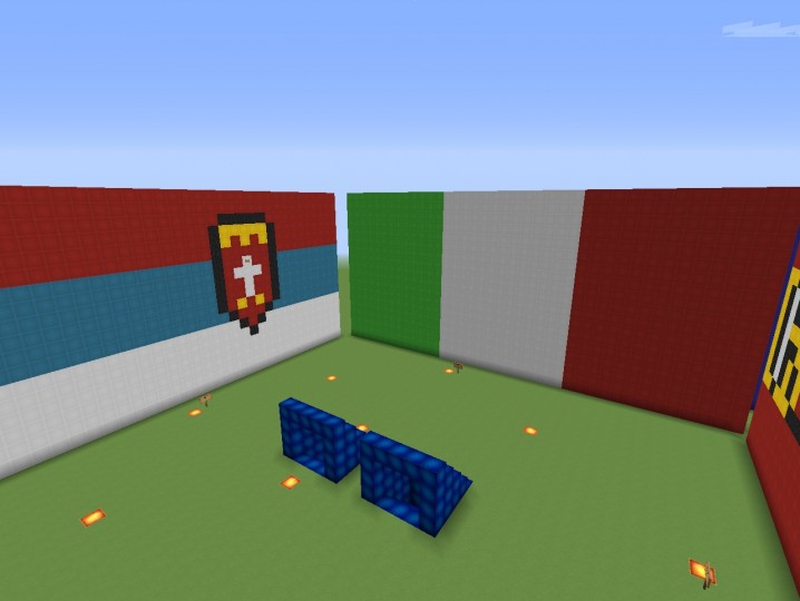 Some Flags of Europe Minecraft Map
