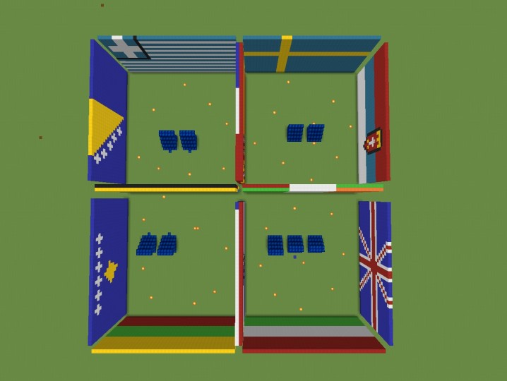 Some Flags of Europe Minecraft Map