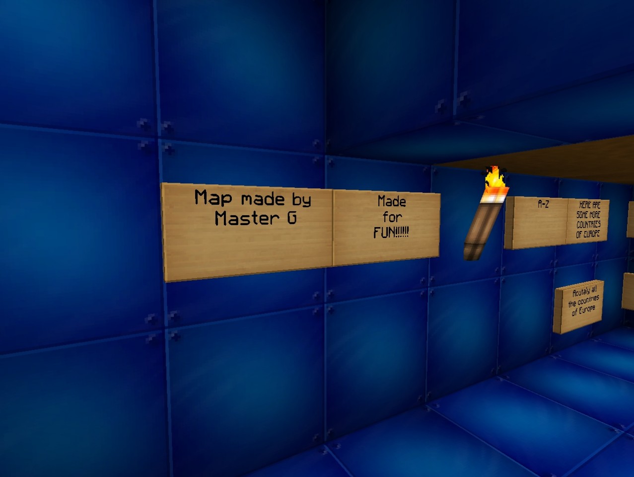 Some Flags of Europe Minecraft Map