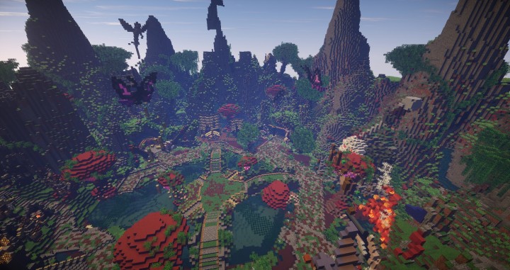 Amazing Hub Map - Pandoras Blocks - Tunnels Network Minecraft Map