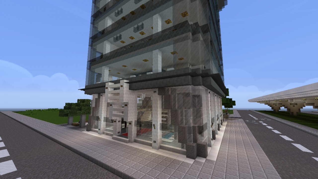 Skyscraper 80s style Corp tower Minecraft Map