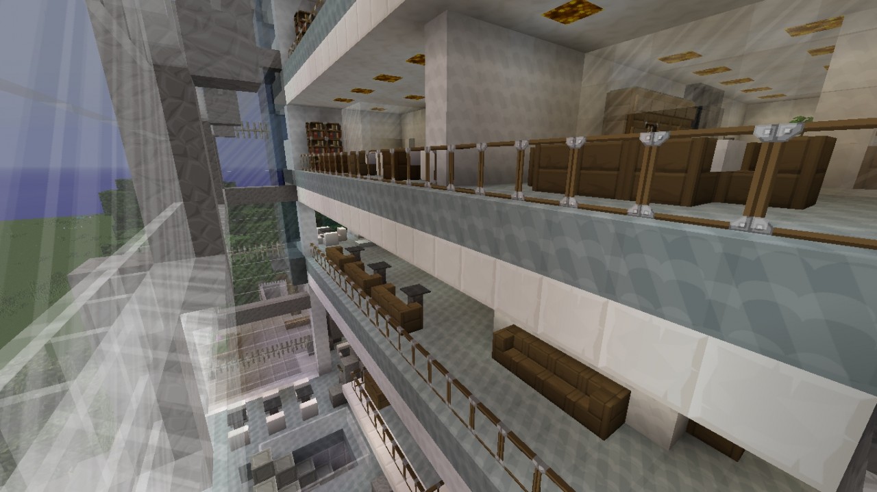 Skyscraper 80s style Corp tower Minecraft Map