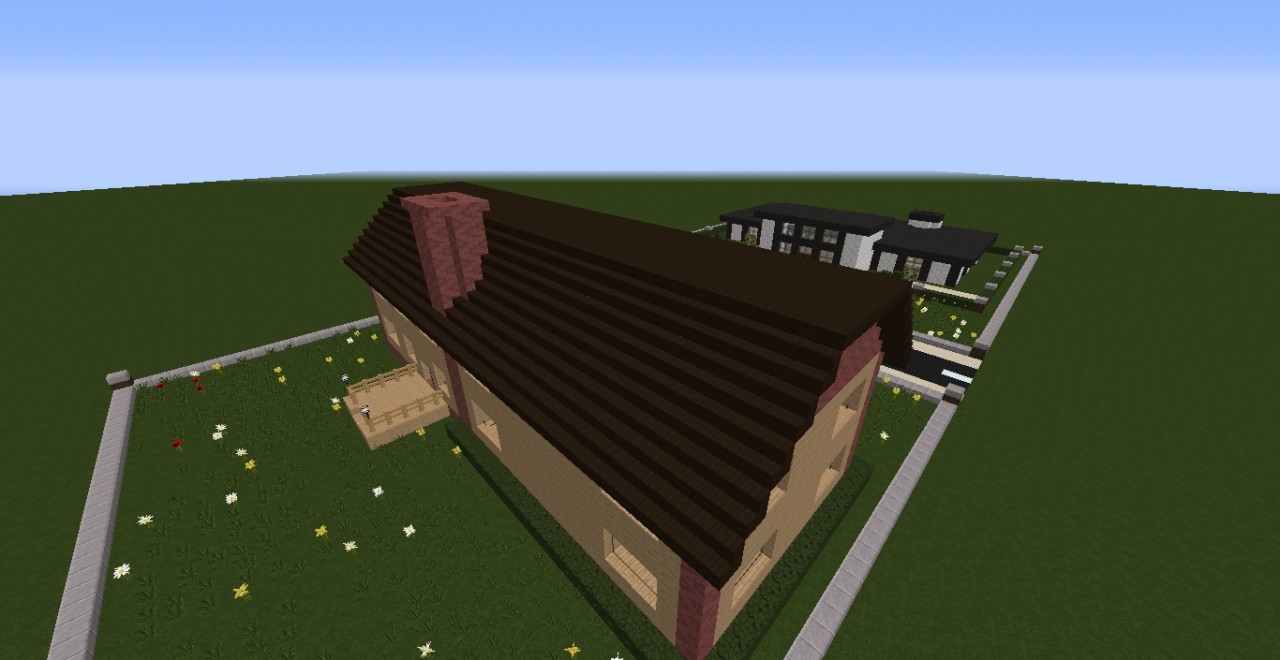 Traditional Large Brick House Minecraft Map