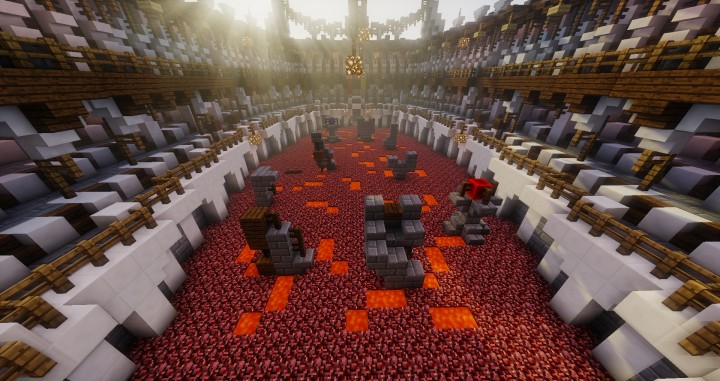 Satun Arena. [With working modular redstone structure and ground layer ...