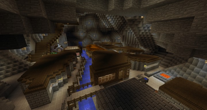 Underground city Minecraft Map