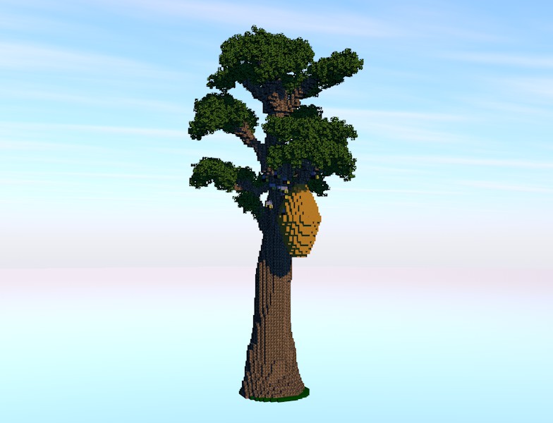 Giant tree/Beehive. + DOWNLOAD! Minecraft Map
