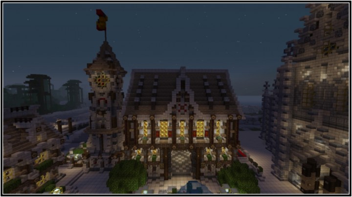 MEDIEVAL TOWN :COUNCIL TOWN BUILDING Minecraft Map