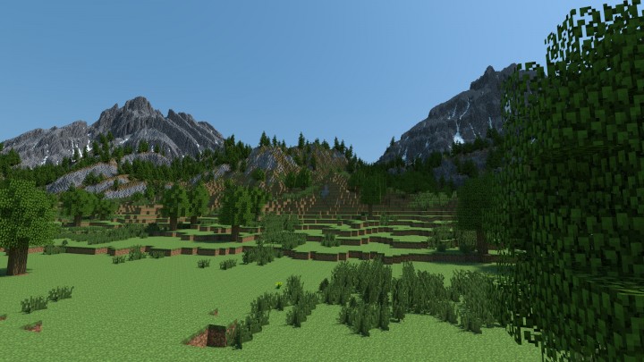The 2 Peaks - World Machine Terrain (2k x 2k) Minecraft Map