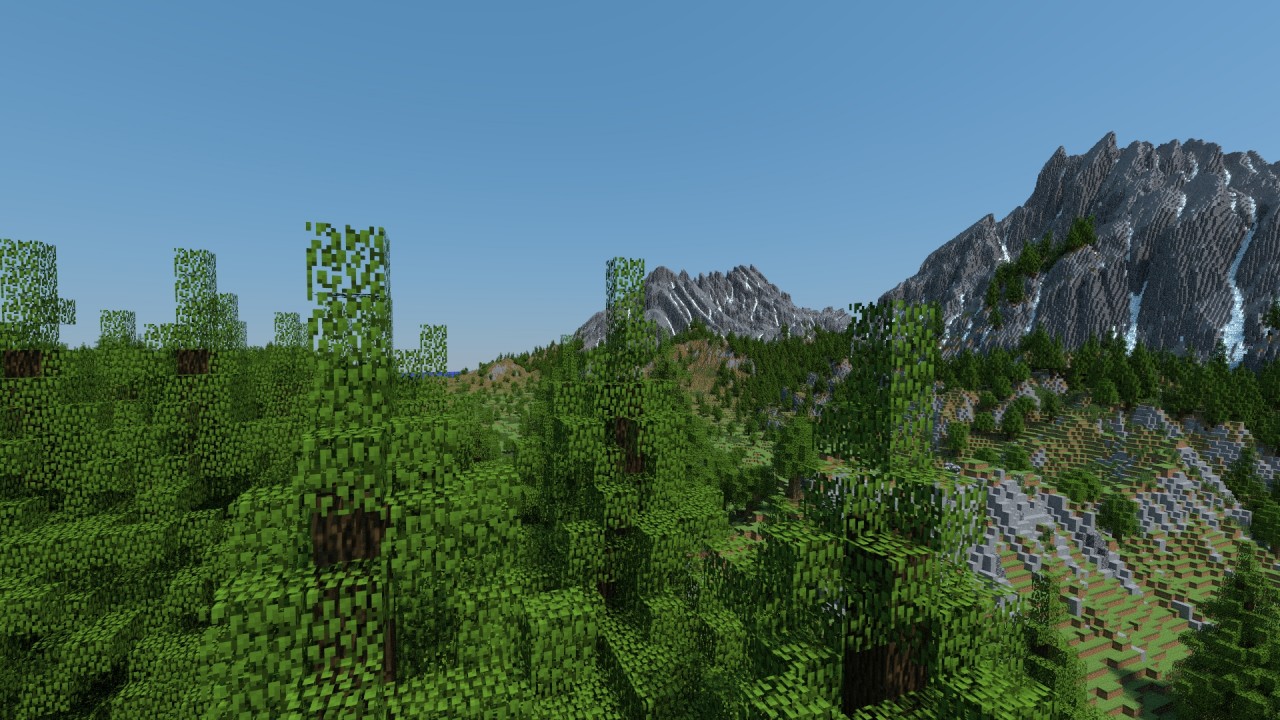 The 2 Peaks - World Machine Terrain (2k x 2k) Minecraft Map