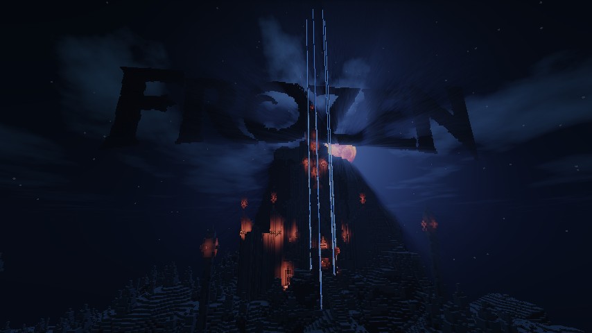 Elsa's Ice Castle from Disney's Frozen movie +DL Minecraft Map