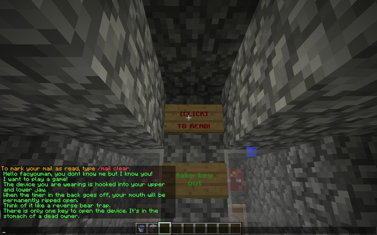 SAW(horror movie) - challenge room! Minecraft Map