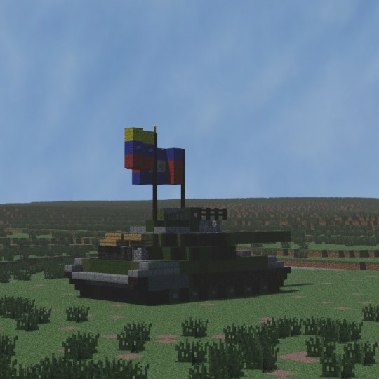 T-72 Main Battle Tank of the Venezuelan Army. Minecraft Map