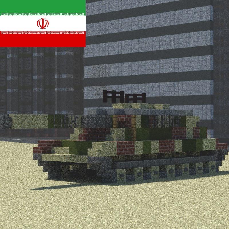 Zulfiqar (ذوالفقار) Iranian Main Battle Tank Minecraft Map