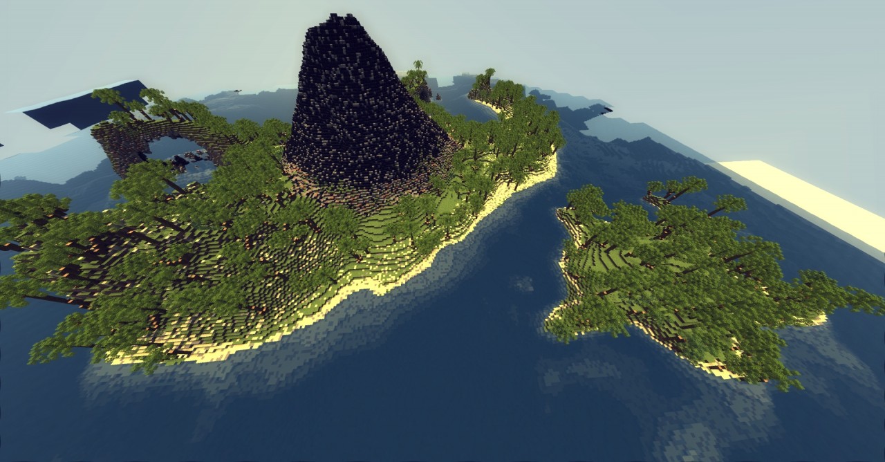 Volcano Island Minecraft Map