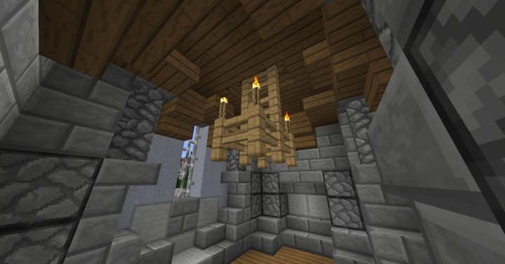 Medieval gate with a drawbridge Minecraft Map