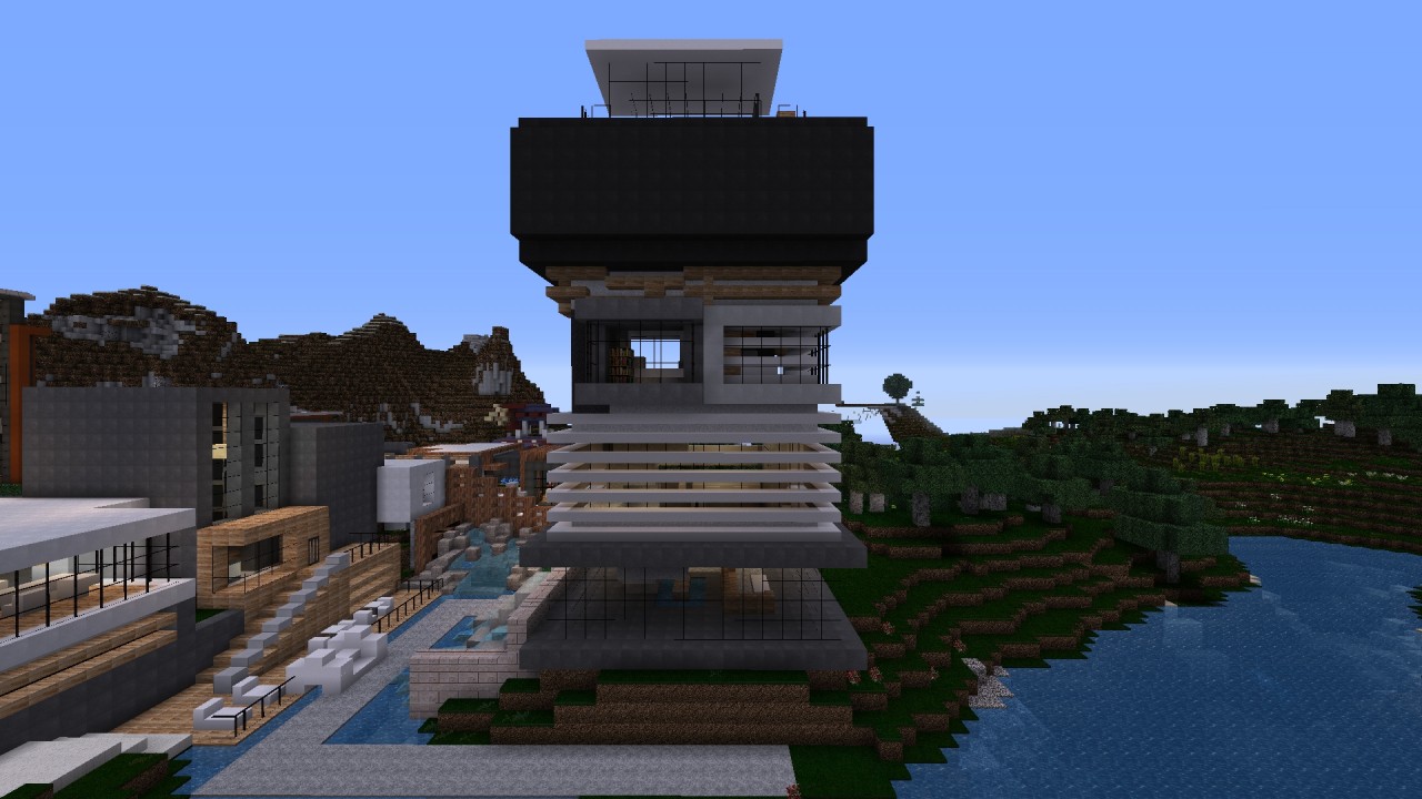 Modern Tower Home Minecraft Map