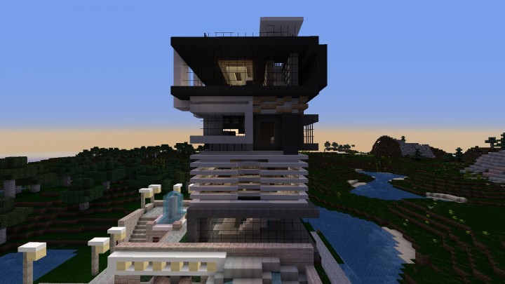 Modern Tower Home Minecraft Map