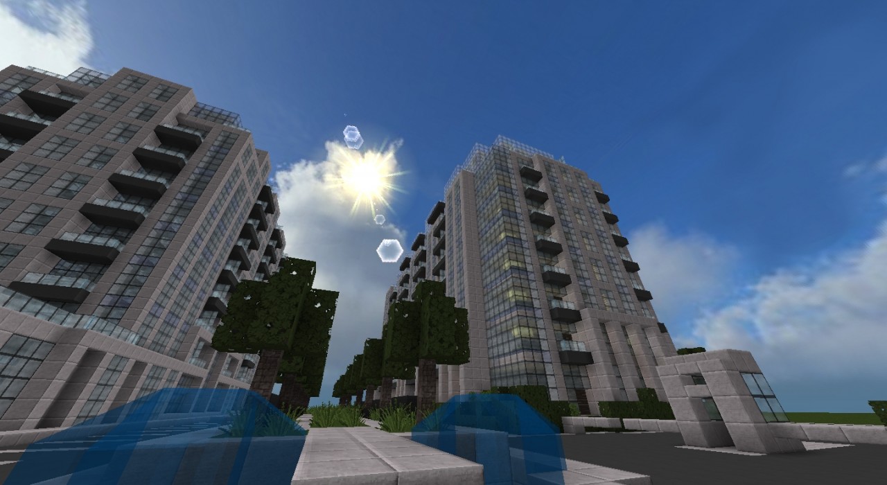 Eko. A Courtyard Community Minecraft Map