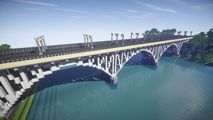 Truss Arch Bridge Minecraft Map
