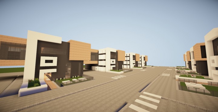 Maison moderne de ville/Modern city house Minecraft Map